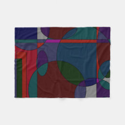 90s Paint Designs Fleece Blanket | Zazzle