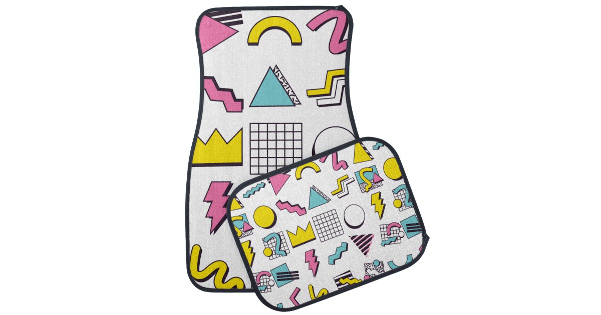 90's Pop Memphis Design Elements Car Floor Mat | Zazzle 90's Pop Memphis Design Elements Car Floor Mat | Zazzle