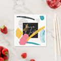 90s Splash Abstract Art Collage Napkins | Zazzle