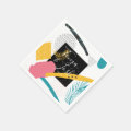 90s Splash Abstract Art Collage Napkins | Zazzle
