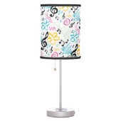 90s Style Treble Clef / Music Notes Table Lamp | Zazzle