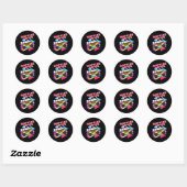 90s Theme Party Retro Ghetto Blaster Legend Classic Round Sticker | Zazzle
