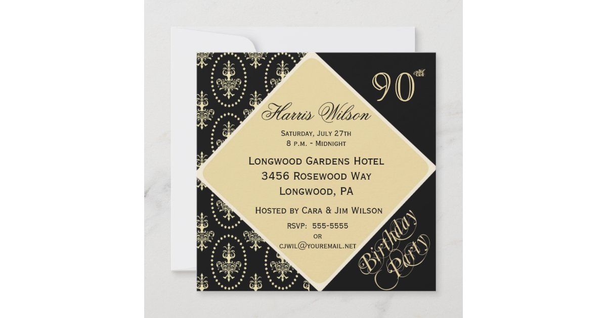 90th-99th Birthday Invitations | Zazzle