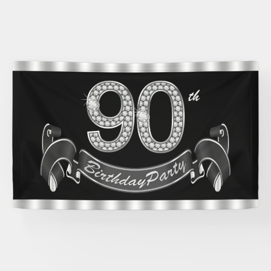 90th Birthday Party Banner | Zazzle.com