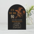 90th Birthday Photo Rustic Cowboy Hat Boots Invitation | Zazzle
