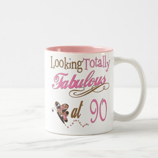 90th Birthday Two-Tone Coffee Mug | Zazzle.com