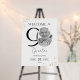 90th Birthday Welcome Sign Gold Glitter Board | Zazzle