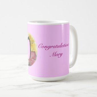 90th Milestone Mug Customizable Floral Design | Zazzle
