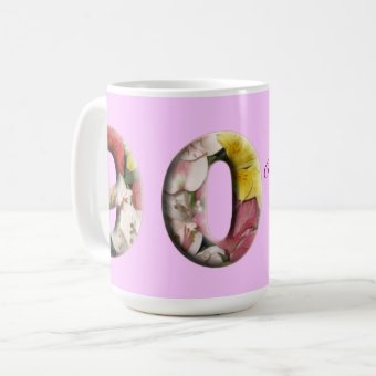 90th Milestone Mug Customizable Floral Design | Zazzle