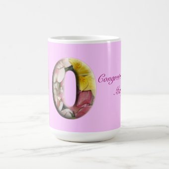 90th Milestone Mug Customizable Floral Design | Zazzle