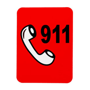 Emergency Numbers Magnets | Zazzle