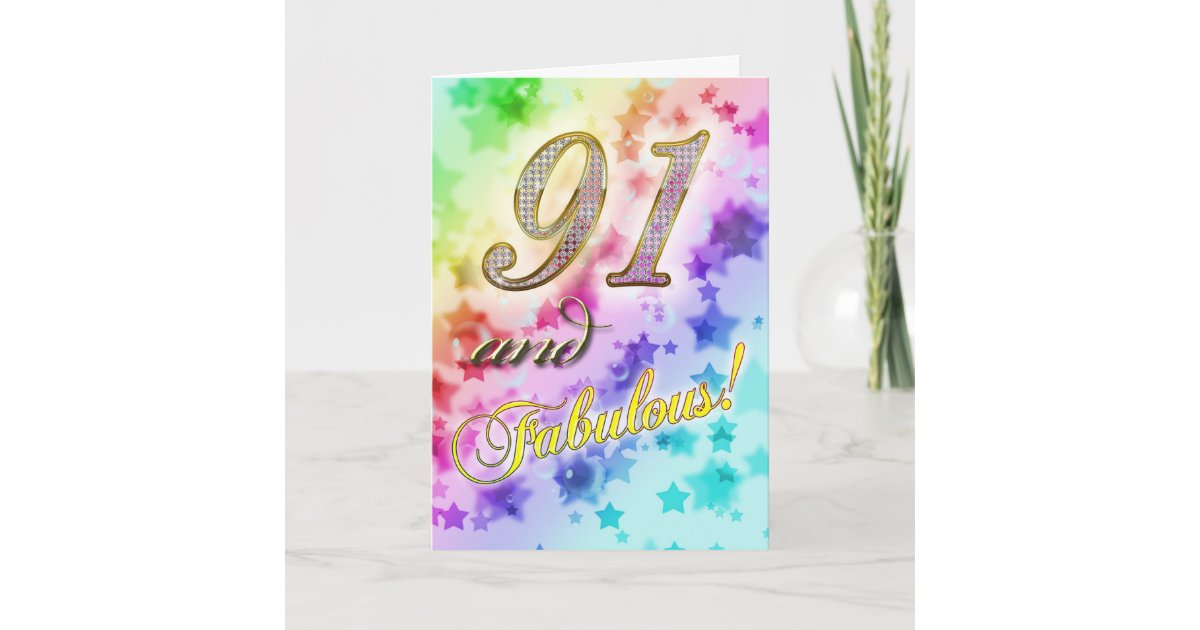 91st Birthday party Invitation | Zazzle