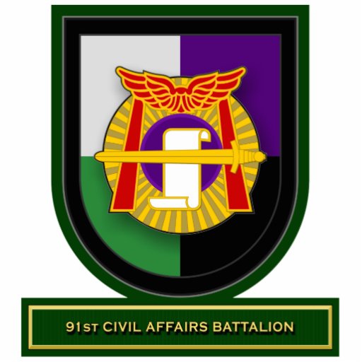 91st Civil Affairs Battalion flash Statuette | Zazzle