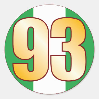 Number 93 Stickers | Zazzle