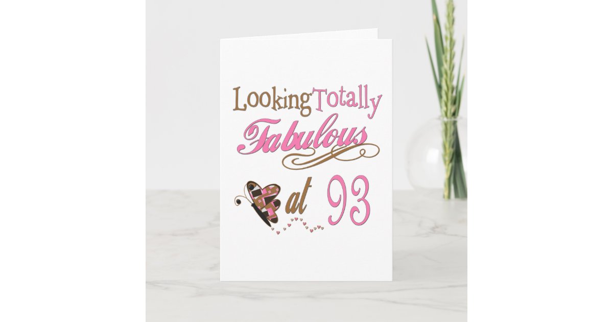 93rd Birthday Card | Zazzle
