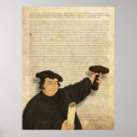 Martin Luther 95 Theses (original Latin) Poster | Zazzle.com