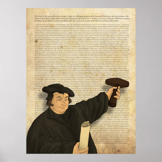 95 Theses Poster | Zazzle