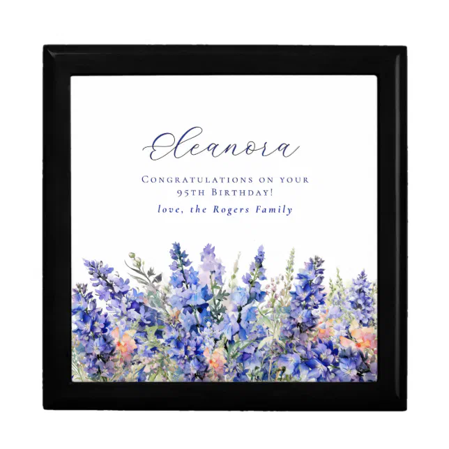 95th Birthday July Birth Month Flower Gift Box | Zazzle