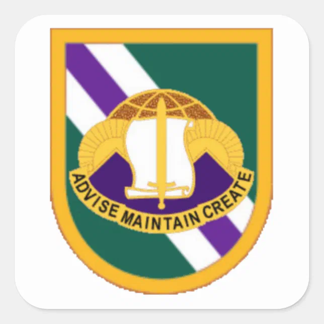 96TH CIVIL AFFAIRS BATTALION FLASH/DUI STICKERS | Zazzle