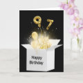 97th Birthday Balloons In White Box Card | Zazzle