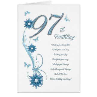 97th Birthday Cards - Greeting & Photo Cards | Zazzle