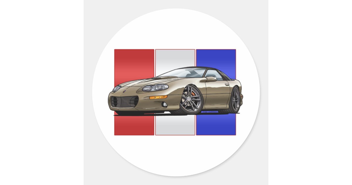 98-02 Camaro Classic Round Sticker | Zazzle
