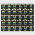 98th Birthday: Rainbow “98“; Custom Photos & Name Wrapping Paper | Zazzle