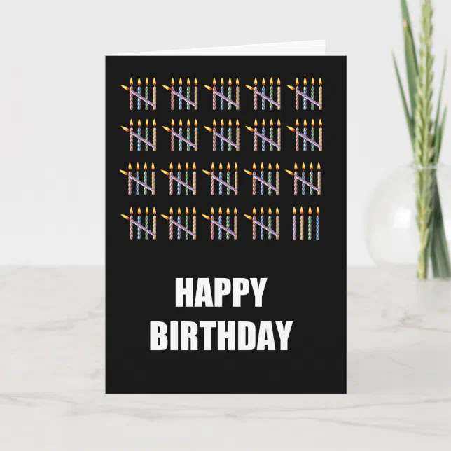 99th Birthday with Candles Card | Zazzle