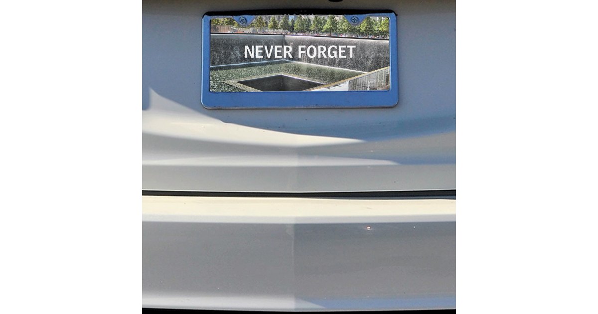 9/11 Memorial License Plate | Zazzle