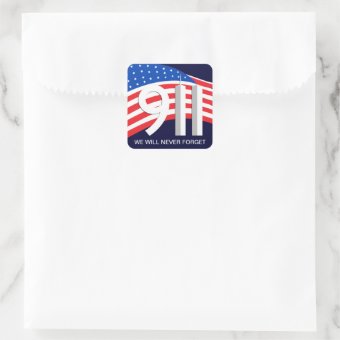 9/11 September 11th - Never Forget Stickers | Zazzle