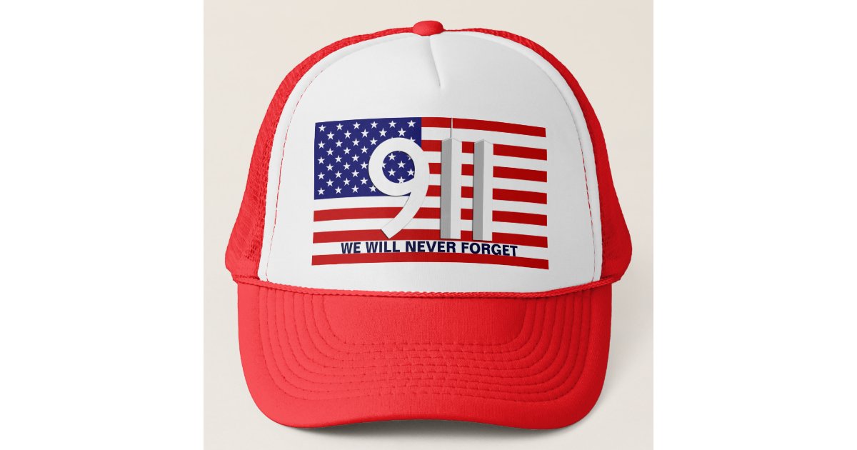 9/11 September 11th WTC - Never Forget Hat | Zazzle