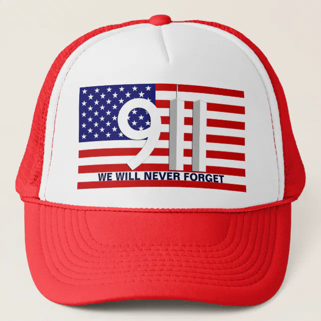 9/11 September 11th WTC - Never Forget Hat | Zazzle