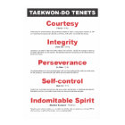 9-2 Generic Taekwon-Do Tenets Poster | Zazzle