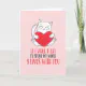 9 Lives With You Cute Cat Pun Funny Valentines Day Holiday Card | Zazzle