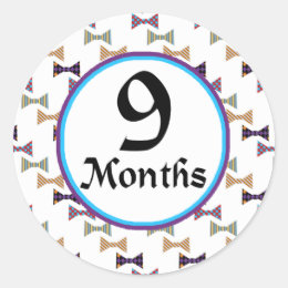9 Month Stickers | Zazzle