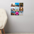 9 Photo Collage Nine Picture Gallery Customizable Wall Decal | Zazzle