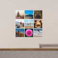 9 Photo Collage Nine Picture Gallery Customizable Wall Decal | Zazzle