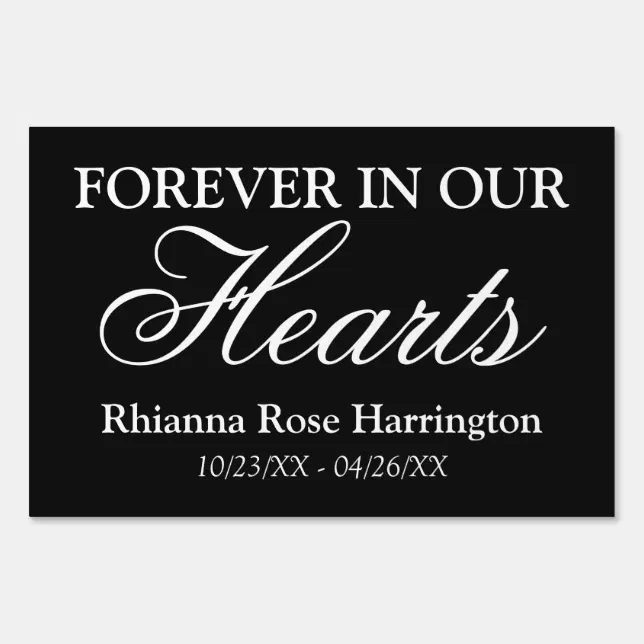 9 Photo Memorial Remembrance Sign | Zazzle