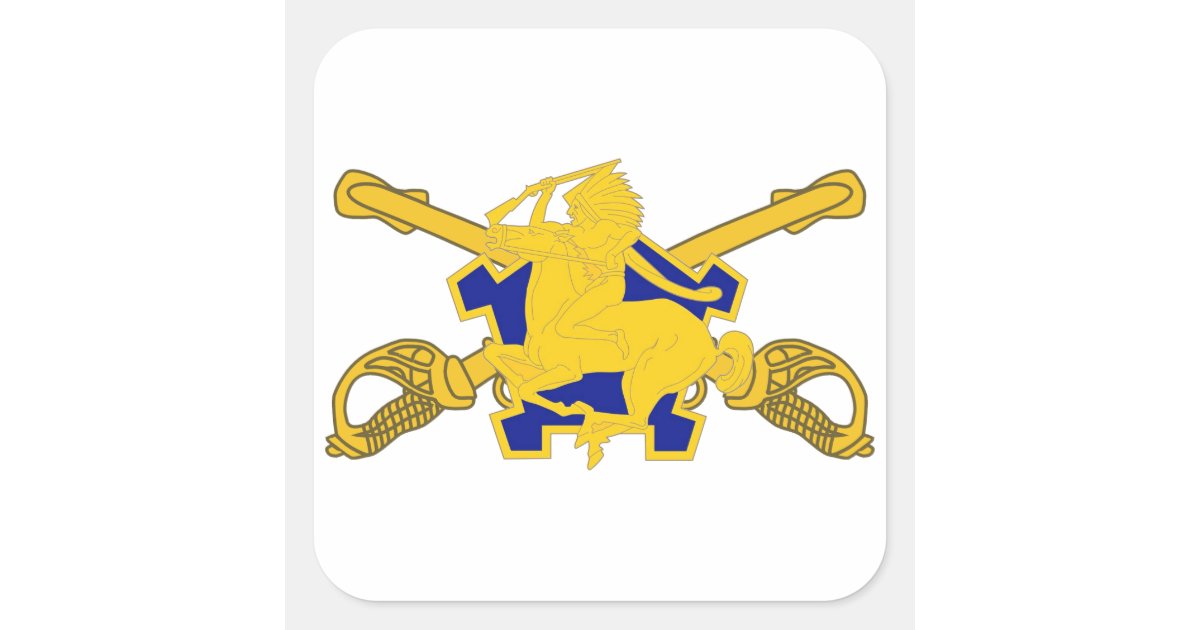 9TH CAVALRY DUI - CROSSED SABERS DESIGN STICKERS | Zazzle