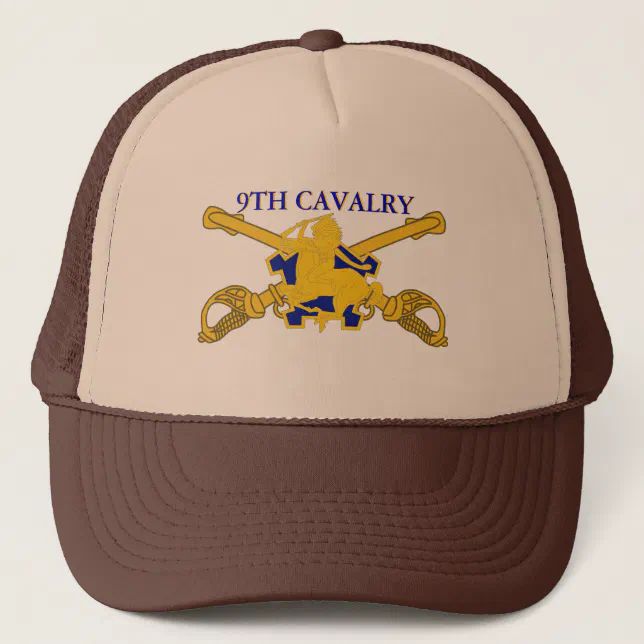 9TH CAVALRY HAT WITH DUI - CROSSED SABERS DESIGN | Zazzle