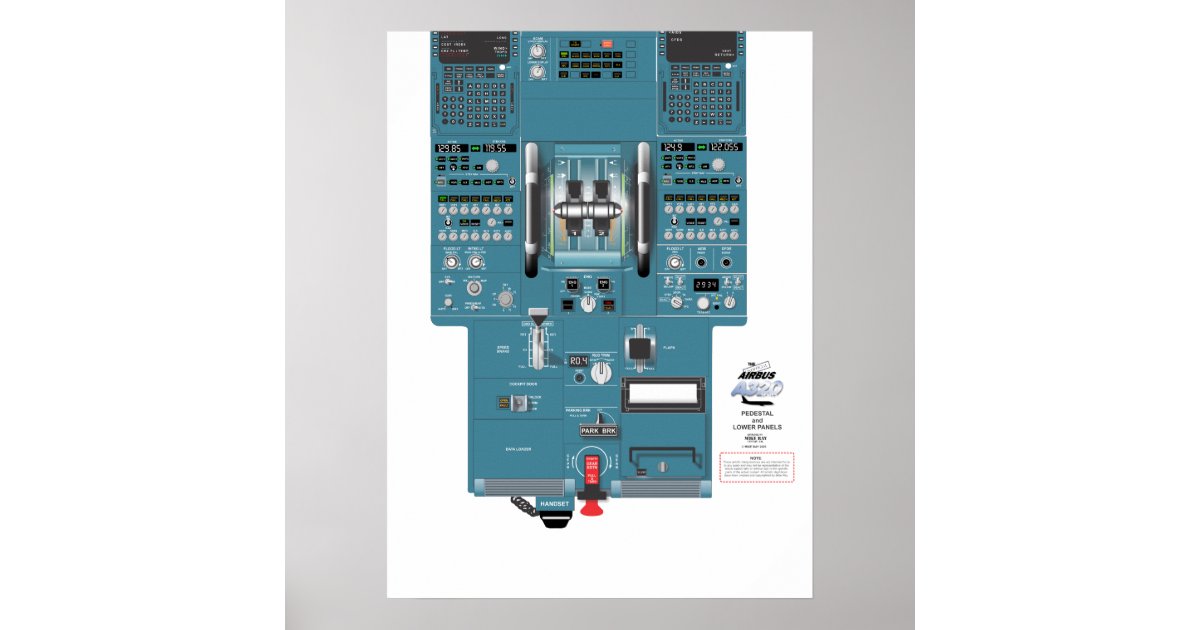 A320 Lower Aft Panel Poster | Zazzle
