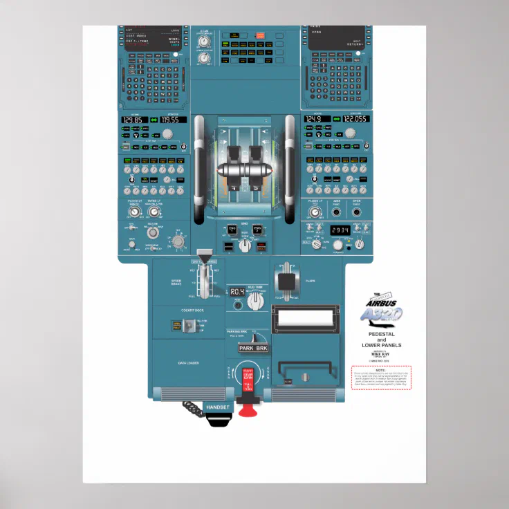 A320 Lower Aft Panel Poster | Zazzle