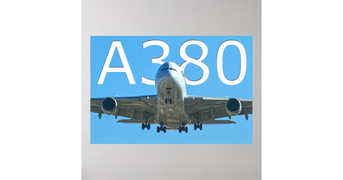 A380 AIRLINER POSTER | Zazzle