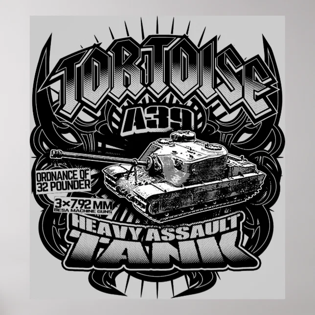 A39 Tortoise Poster Poster | Zazzle
