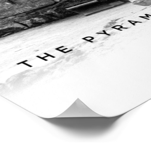 A3 Pyramids Of Giza Egypt Coordinates Poster | Zazzle