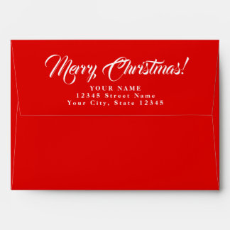 Christmas Printed & Mailing Envelopes | Zazzle
