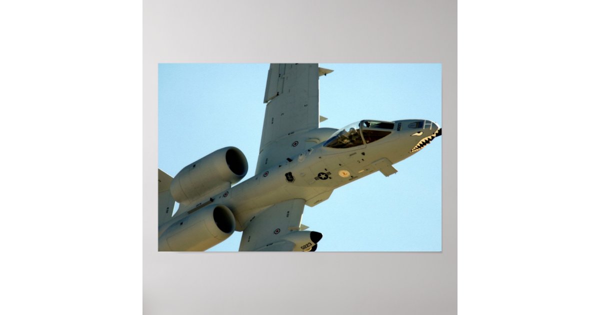 A-10 Thunderbolt II Aircraft Poster | Zazzle