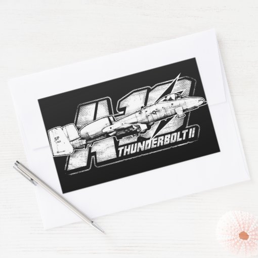 A-10 Thunderbolt II Rectangular Sticker Sticker | Zazzle