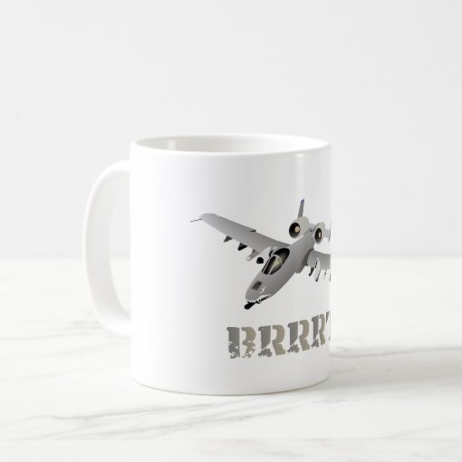 A-10 Warthog Jet Aircraft BRRRT Coffee Mug | Zazzle