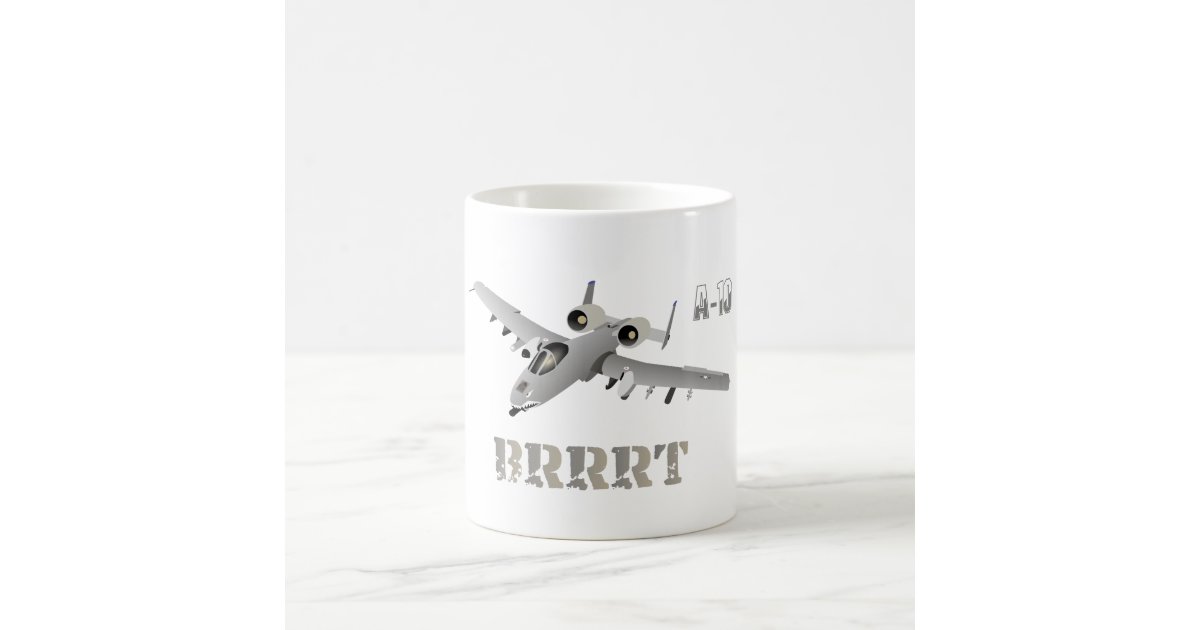 A-10 Warthog Jet Aircraft BRRRT Coffee Mug | Zazzle